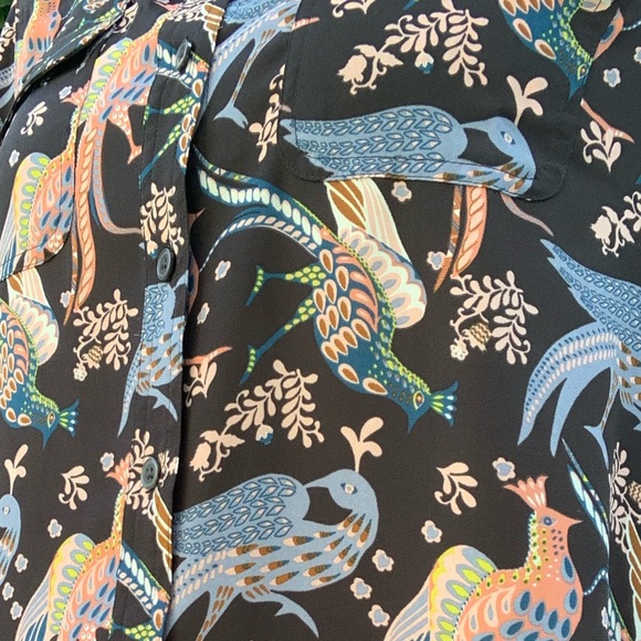 LOFT | Tops | Beautiful Loft Bird Blouse | Poshmark